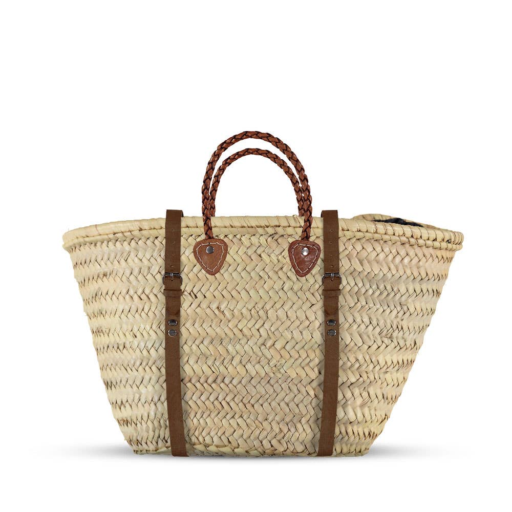 Straw Backpack with Long Leather Straps – Lolo Watch Hill